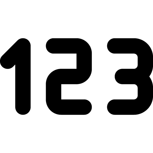 123 icon svg png free download - 2