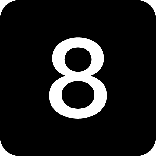 8 square fill - Download free icon