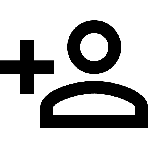 Account plus outline icon svg png free download