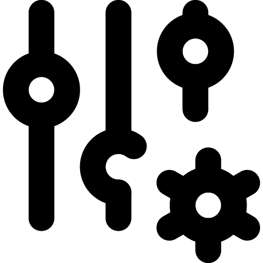 Adjustments cog icon svg png free download