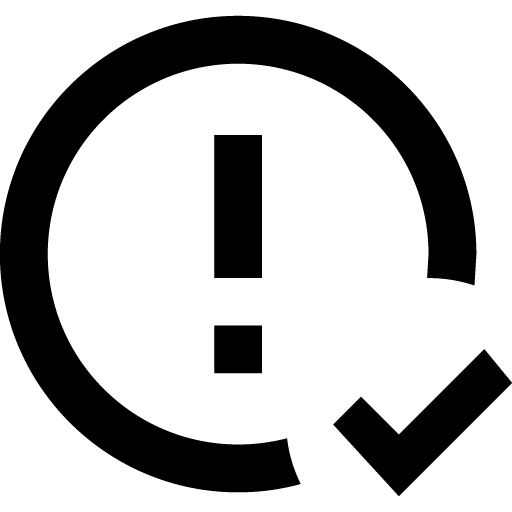 Alert circle check outline icon svg png free download