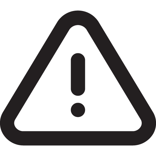 Alert triangle outline icon svg png free download