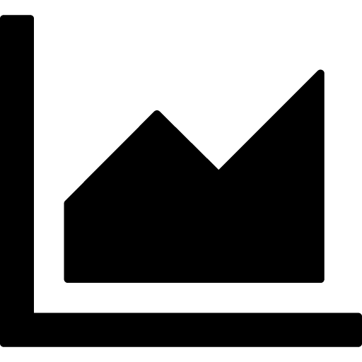 Area chart icon svg png free download - 3