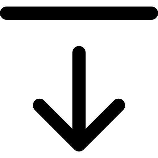 Arrow bar down icon svg png free download