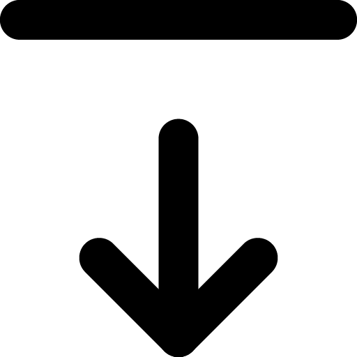 Arrow bar down icon svg png free download - 2