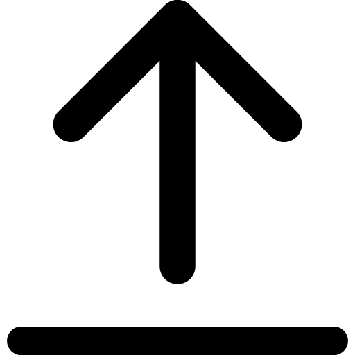 Arrow bar up icon svg png free download