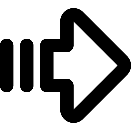 Arrow big right lines icon svg png free download