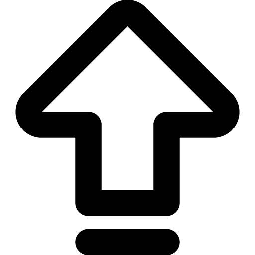 Arrow big up line icon svg png free download