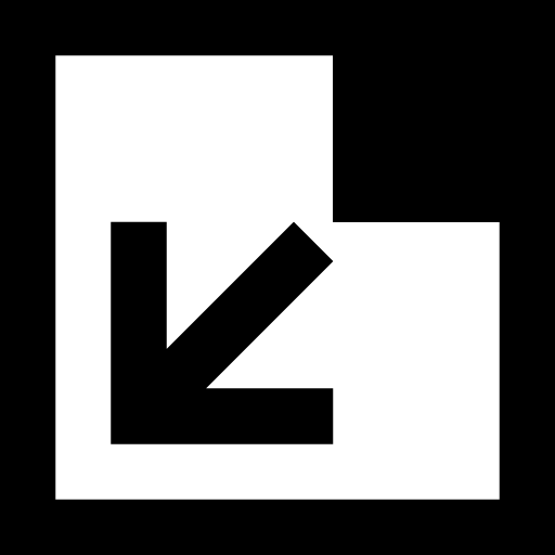 Arrow corner down left icon svg png free download