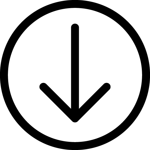 Arrow down circle icon svg png free download - 3