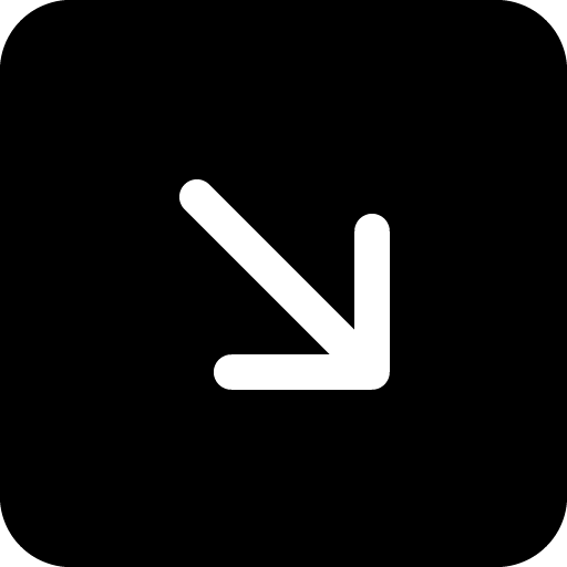 Arrow down right square fill icon svg png free download