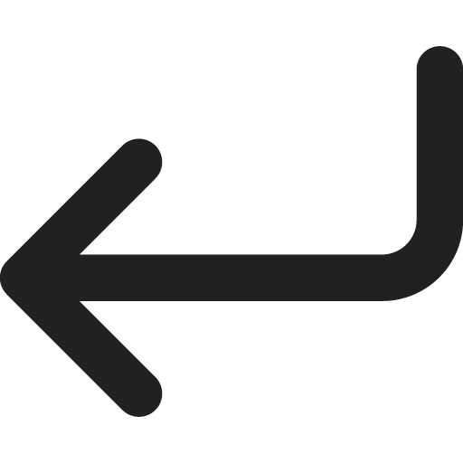 Arrow enter left icon svg png free download