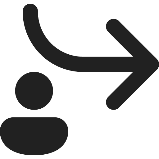 Arrow forward down person icon svg png free download