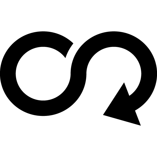 Arrow infinity icon svg png free download