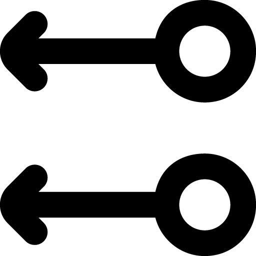 Arrow left double circle icon svg png free download