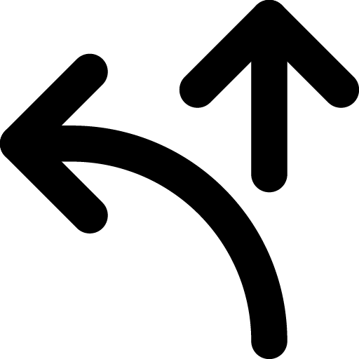 Arrow ramp left icon svg png free download