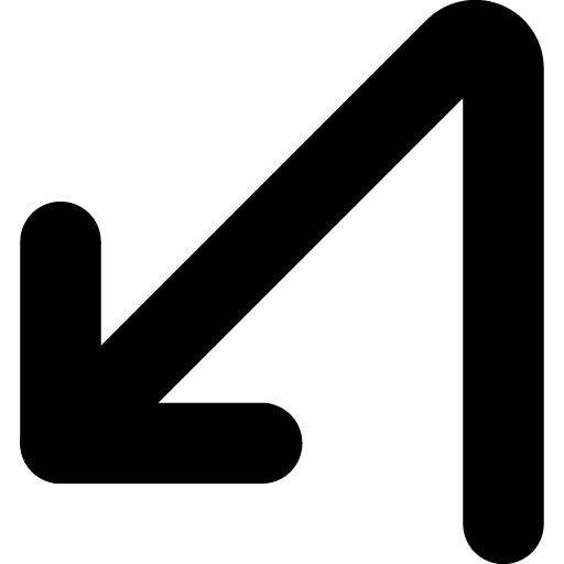 Arrow sharp turn left icon svg png free download