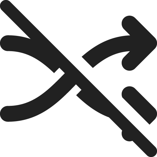 Arrow shuffle off icon svg png free download