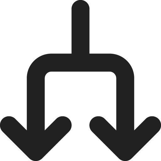 Arrow split icon svg png free download