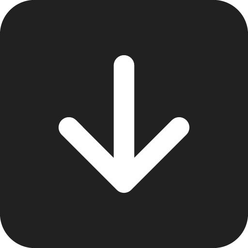 Arrow square down icon svg png free download - 3