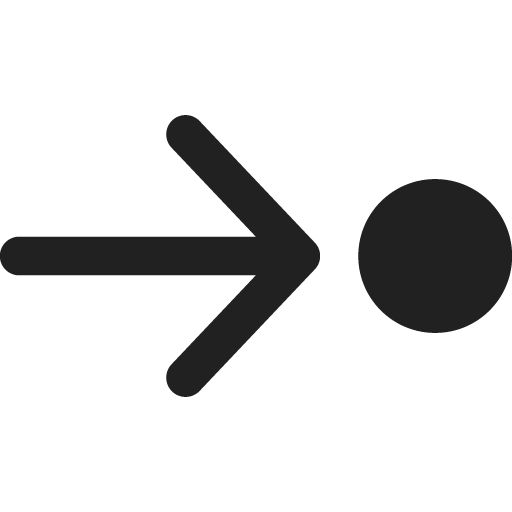 Arrow step in right icon svg png free download