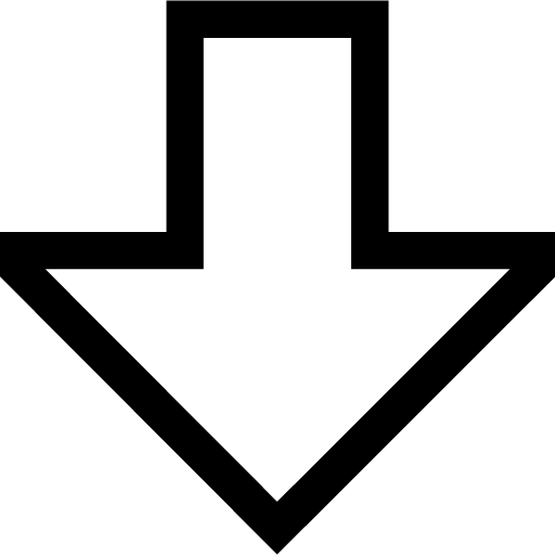 Arrow thick bottom icon svg png free download