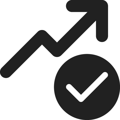 Arrow trending checkmark icon svg png free download Arrow trending checkmark icon svg png free download