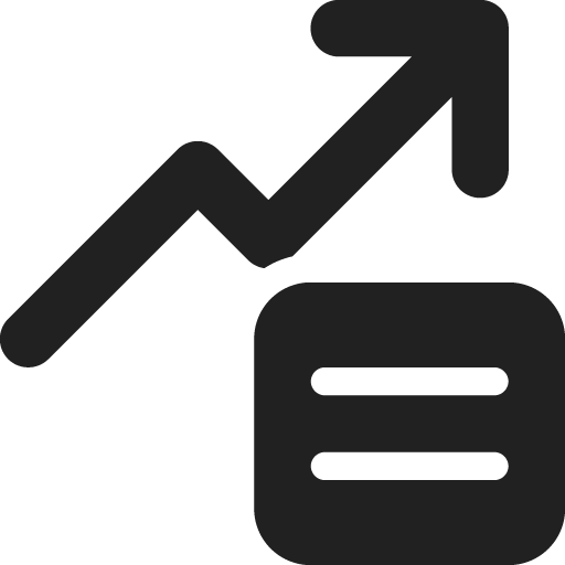 Arrow trending text icon svg png free download