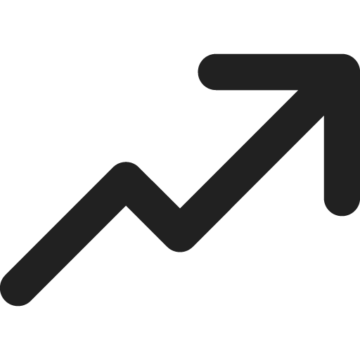 Arrow trending icon svg png free download