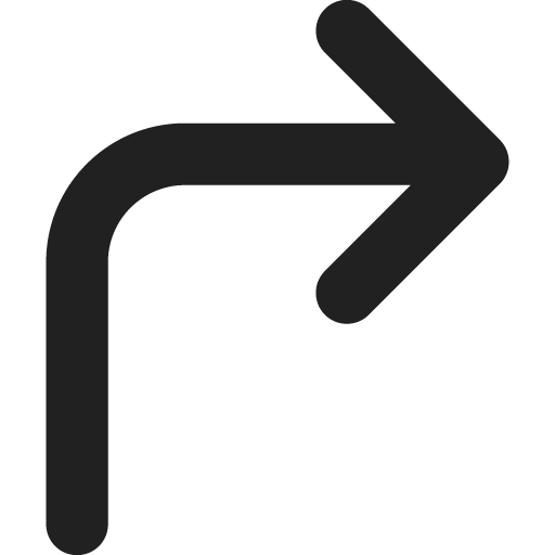 Arrow turn right icon svg png free download