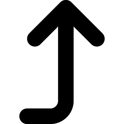 Arrow turn up icon svg png free download