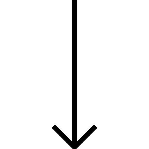 Arrows slim down icon svg png free download