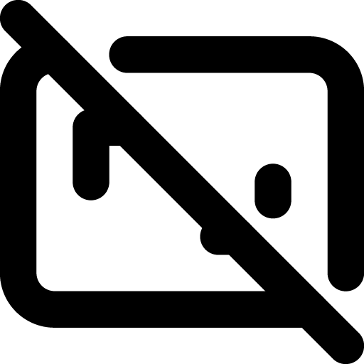 Aspect ratio off icon svg png free download