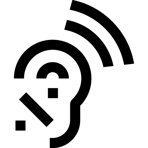 Assistive listening system icon svg png free download