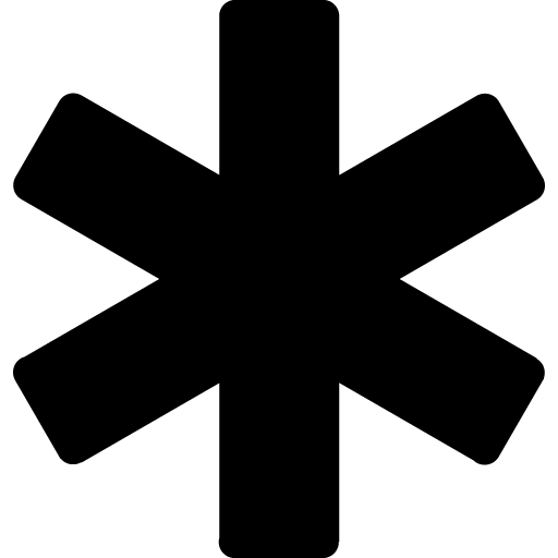 Asterisk icon svg png free download - 7