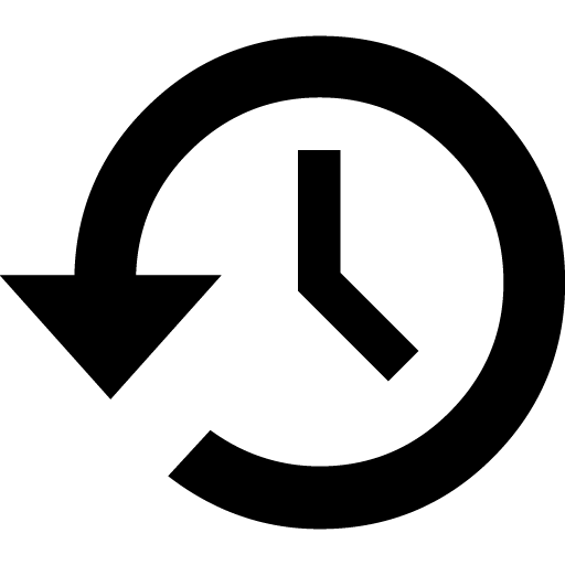 Back in time icon svg png free download