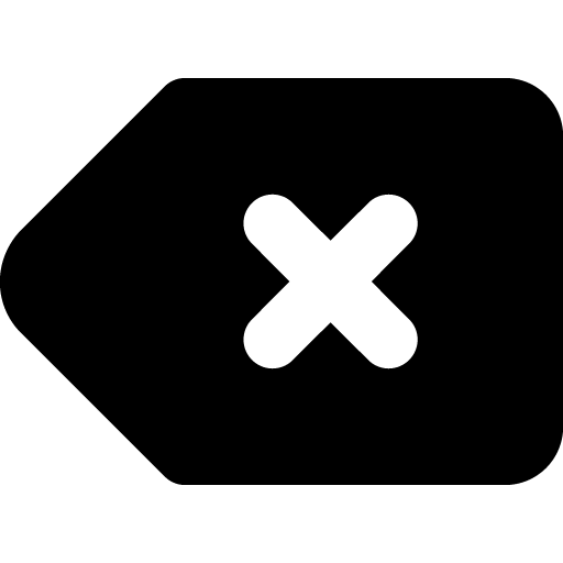 Backspace filled icon svg png free download