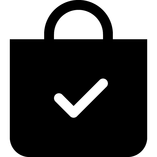 Bag check fill icon svg png free download