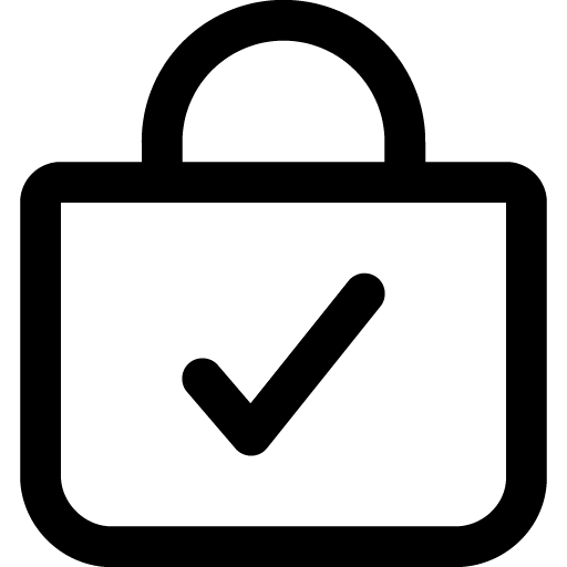 Bag check outline icon svg png free download