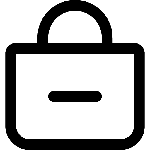 Bag remove outline icon svg png free download