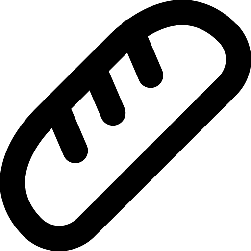 Baguette icon svg png free download