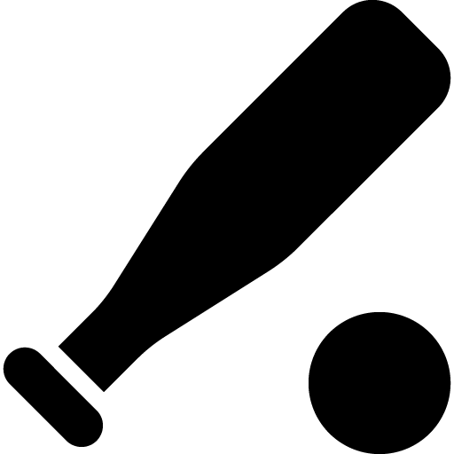 Baseball bat ball icon svg png free download