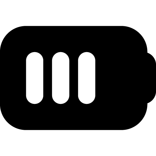 Battery 3 filled icon svg png free download