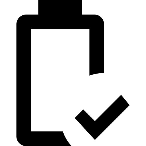 Battery check outline icon svg png free download