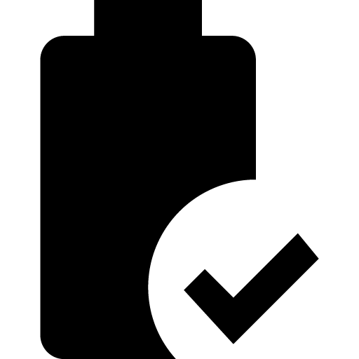 Battery check icon svg png free download