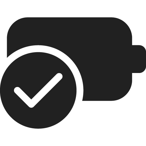 Battery checkmark icon svg png free download
