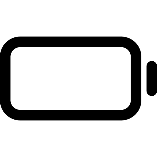 Battery dead outline icon svg png free download