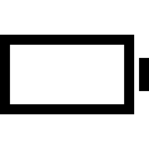 Battery dead sharp icon svg png free download