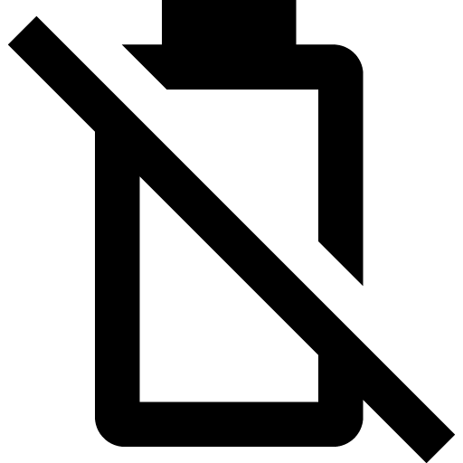 Battery off outline icon svg png free download