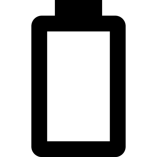 Battery outline icon svg png free download - 2